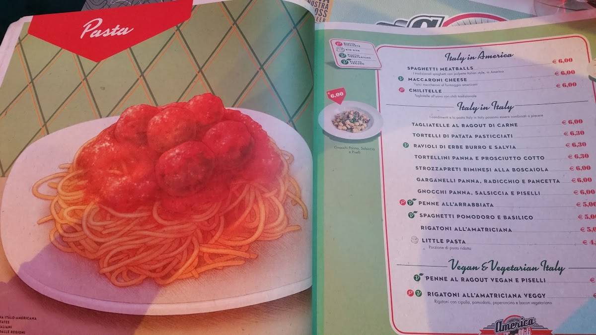 Menu at America Graffiti - chiuso restaurant, Florence