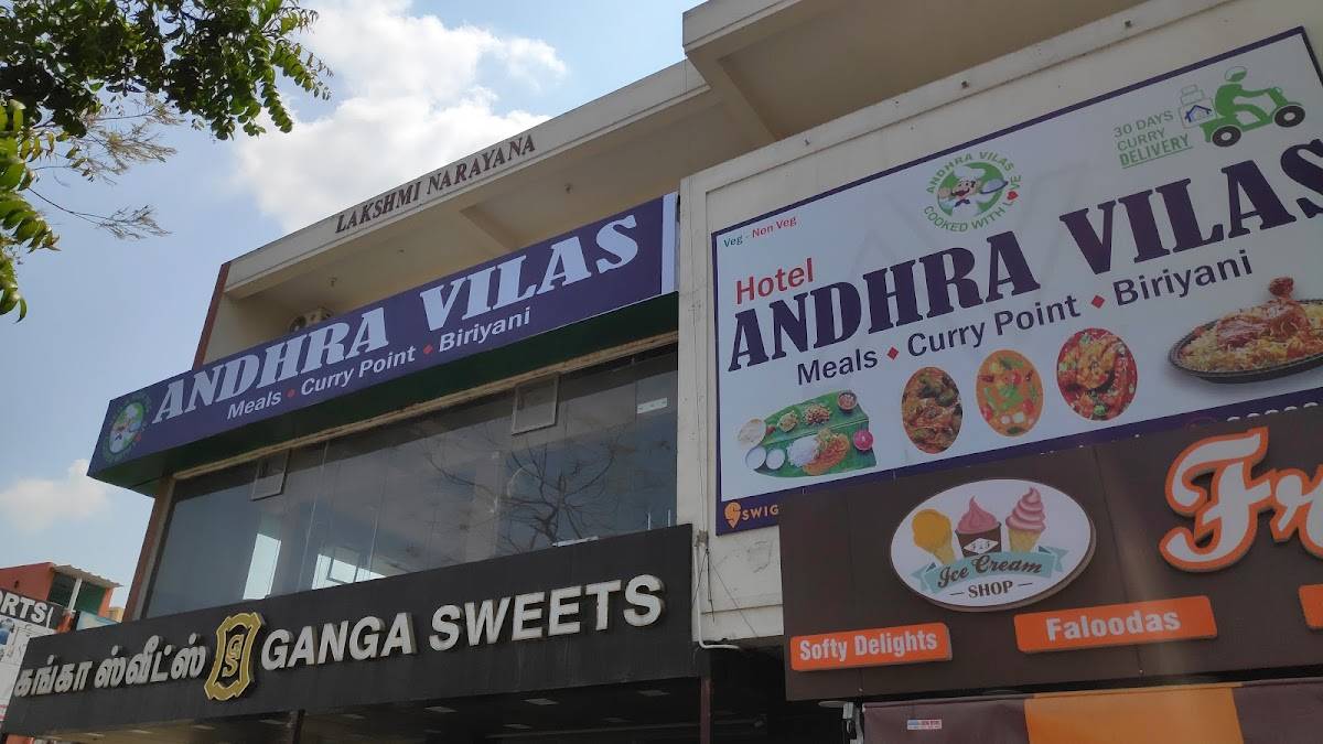 Menu at Andhra Vilas, Chennai