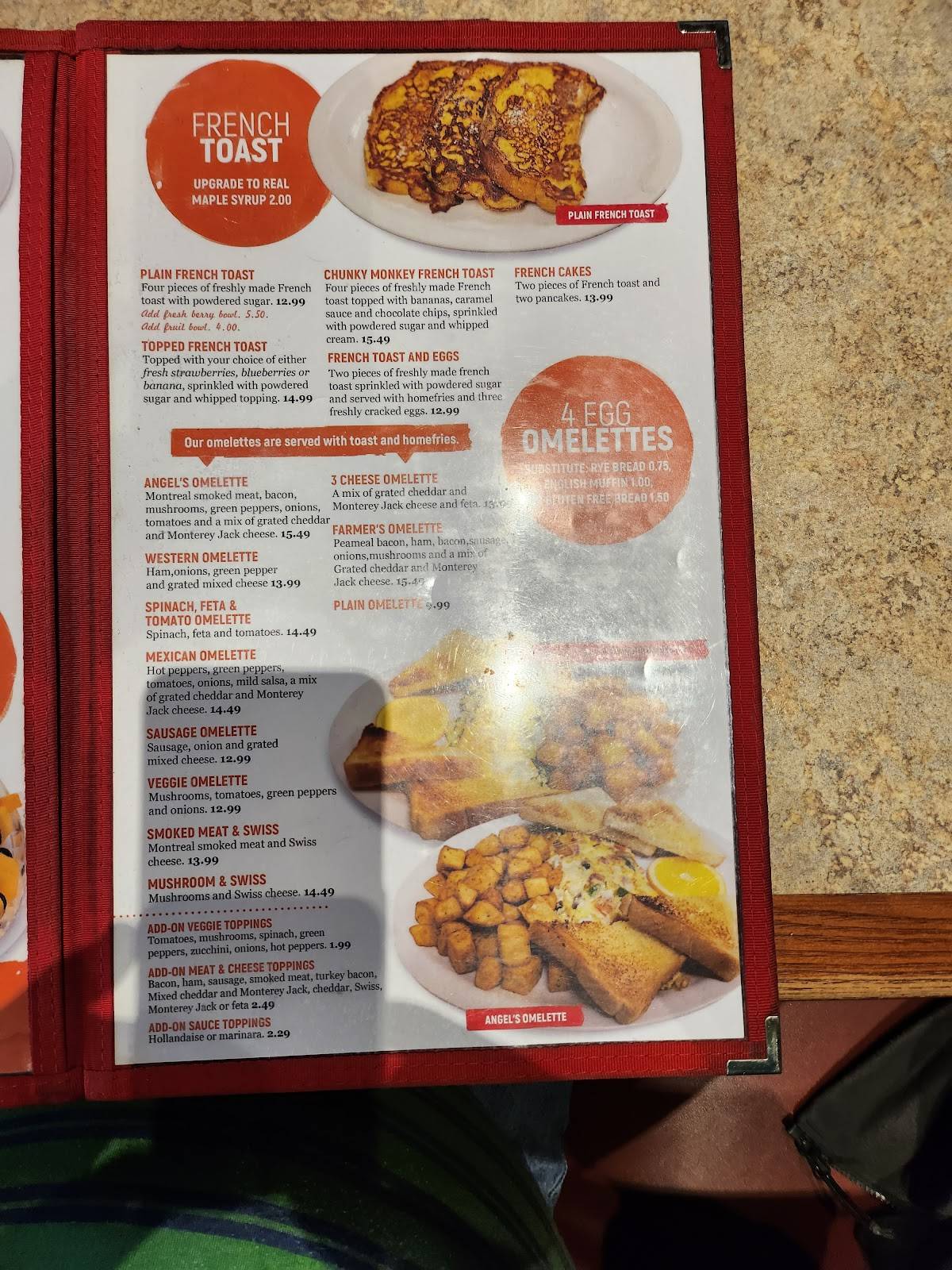 Menu at Angel's Diner - Family Restaurant London, London