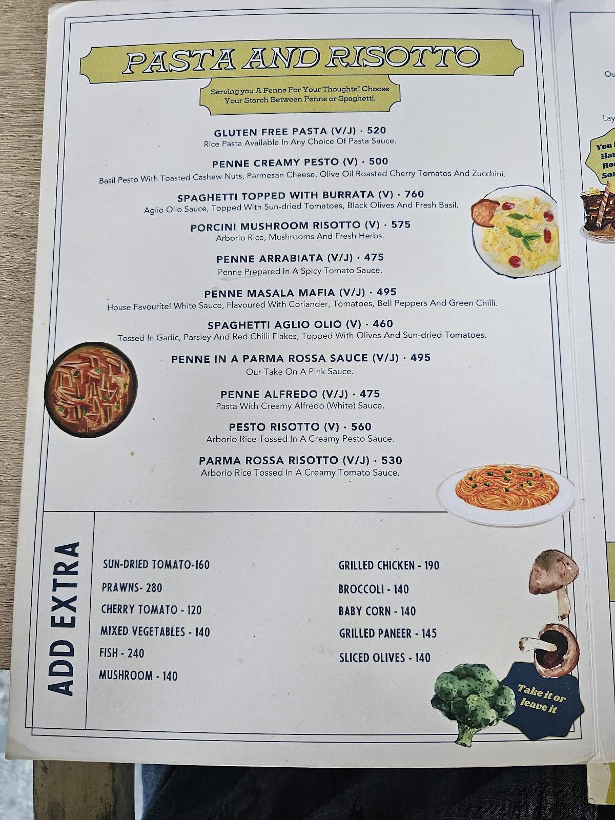 Menu at Anglo Indian Cafe, Lonavala