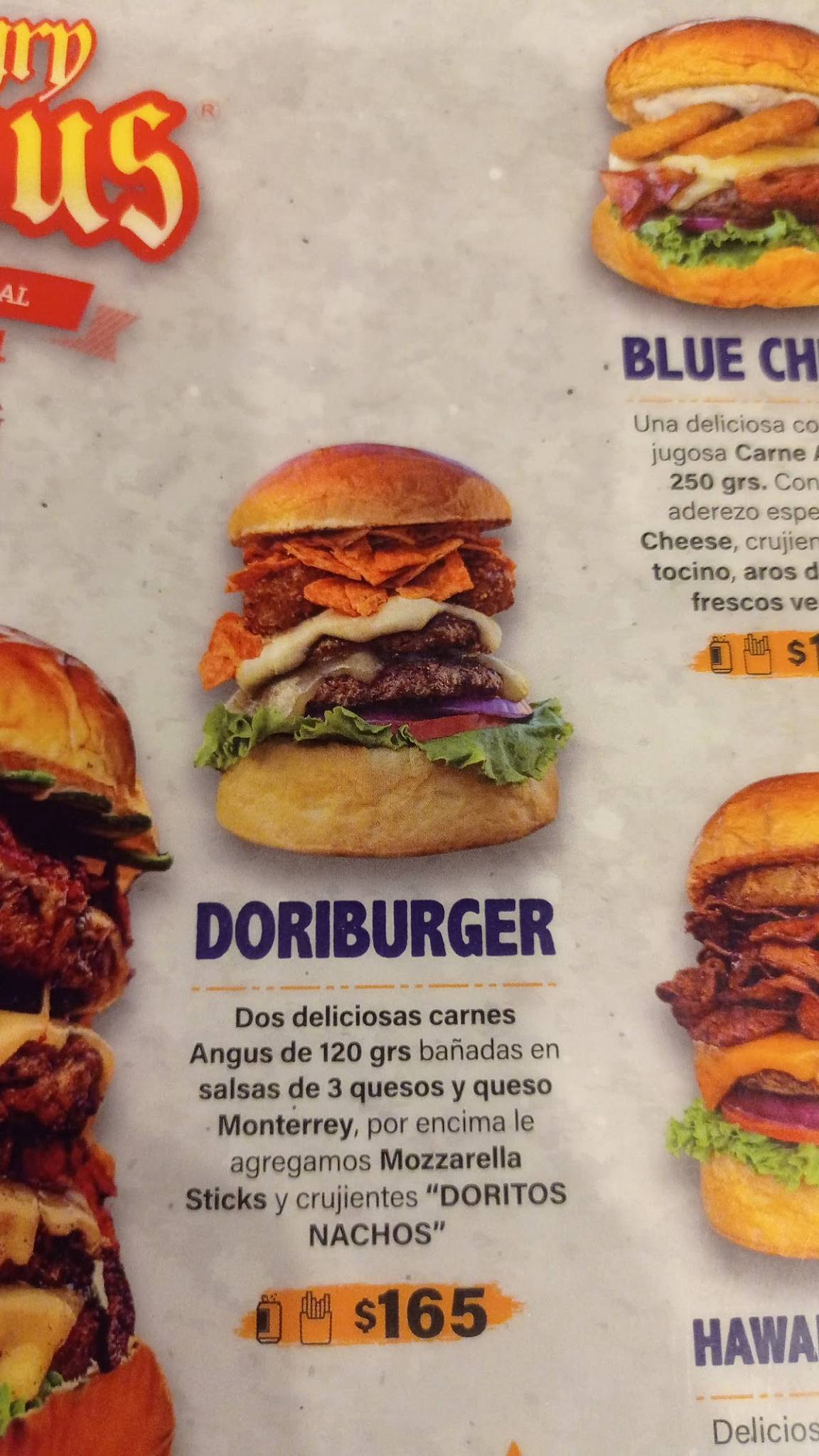 Carta del restaurante Angry Angus Caucel, Merida