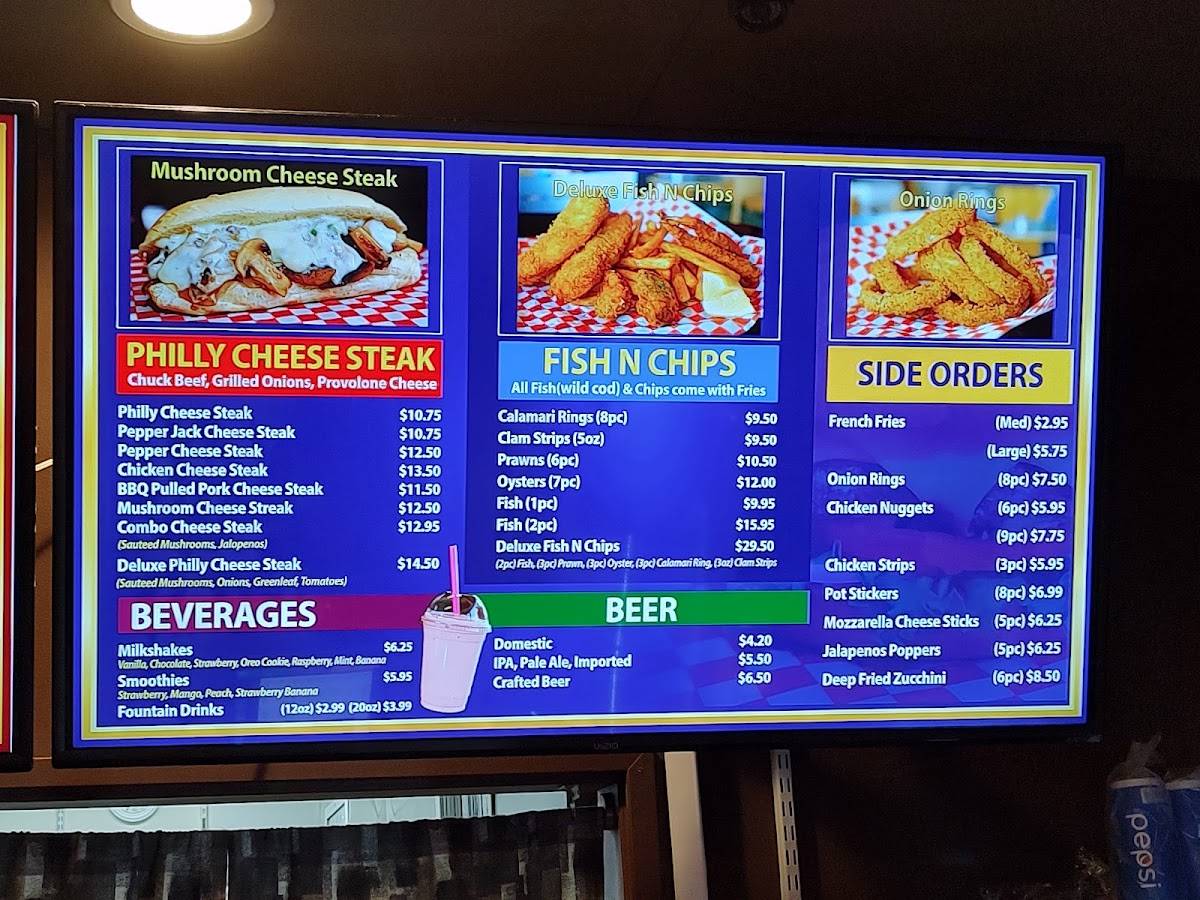 Menu at Angus Burger restaurant, Snohomish