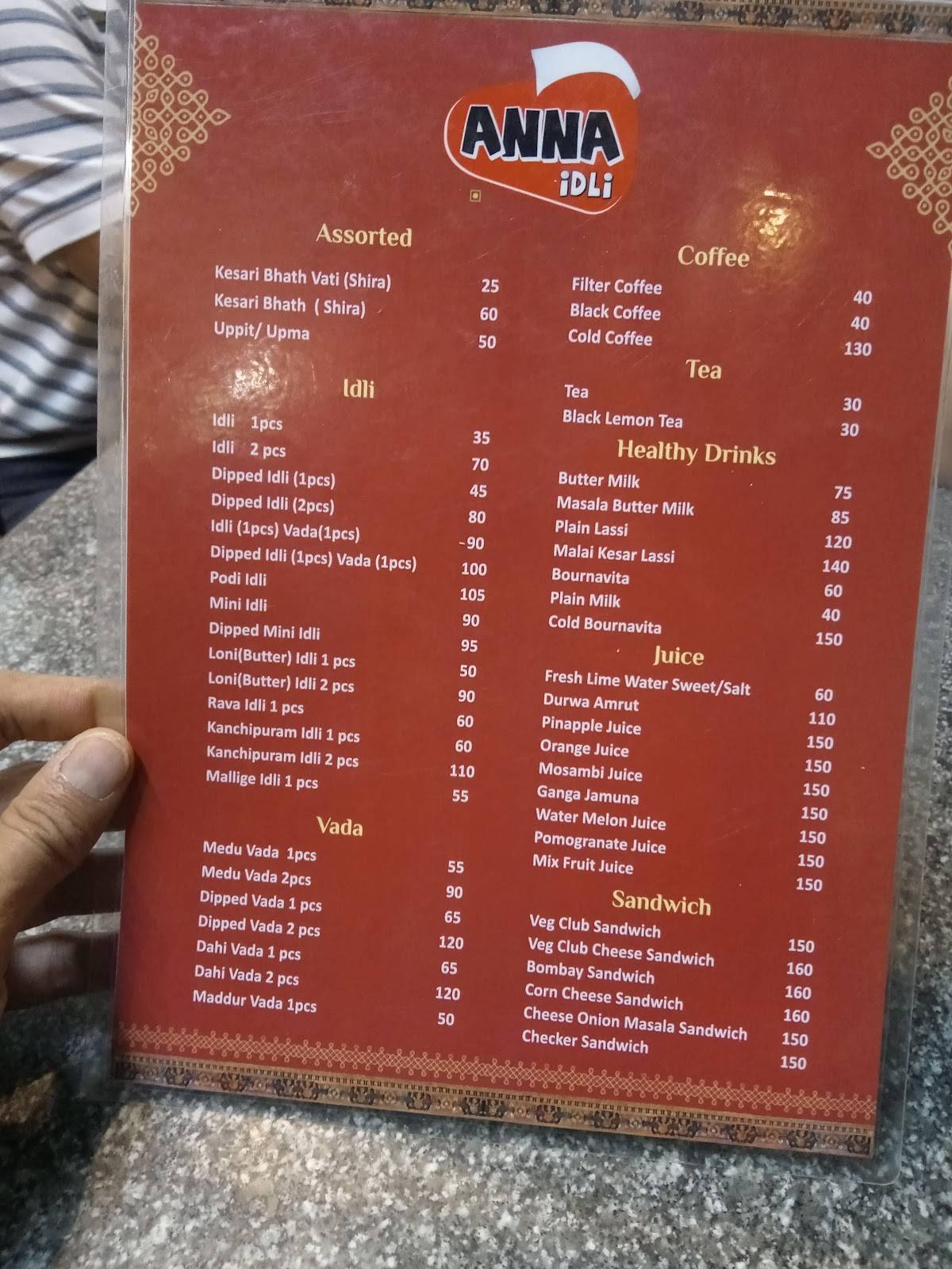 Menu at ANNA, Pune, 273