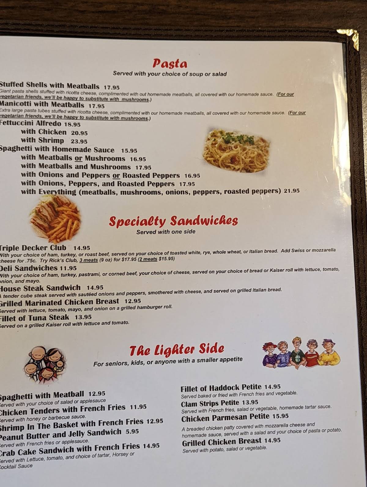 Menu at Antique Inn restaurant, Penn Yan, NY-54A