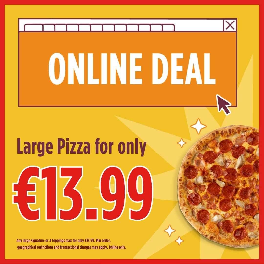 Menu at Apache Pizza Castletroy pizzeria, Limerick, Dromroe Student Village