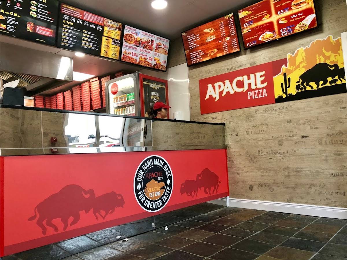 Carta de pizzería Apache Pizza Sligo, Sligo