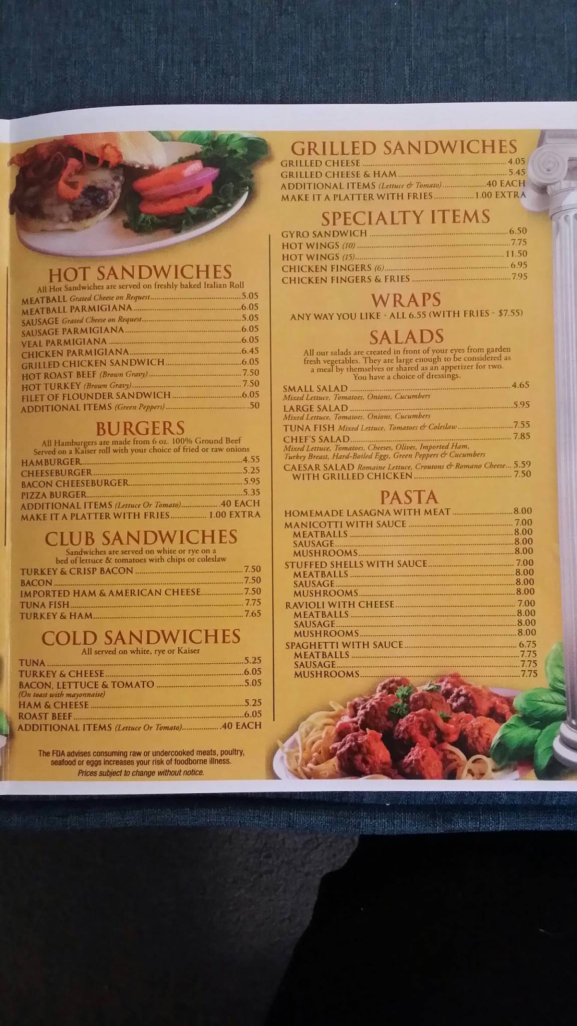 Menu at Apollo's Family Pizzeria, Bensalem