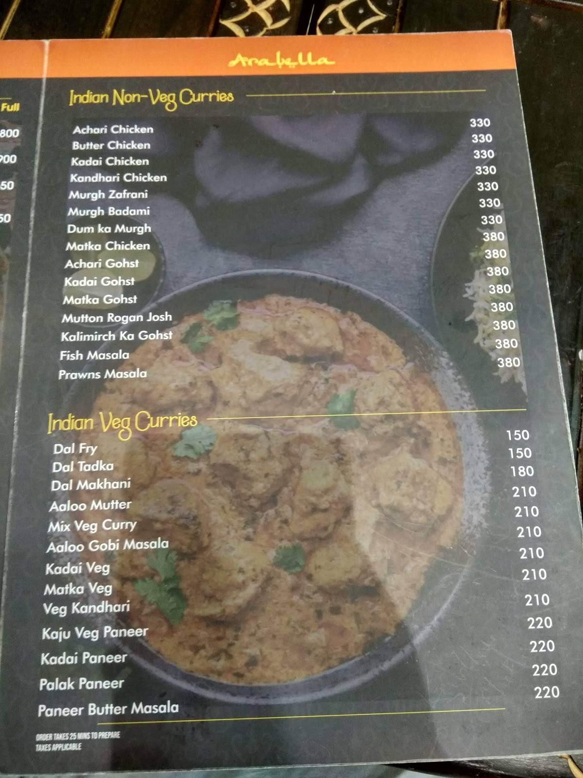 Menu at Arabella House Of Arabic & Lebanese Cuisine, Hyderabad