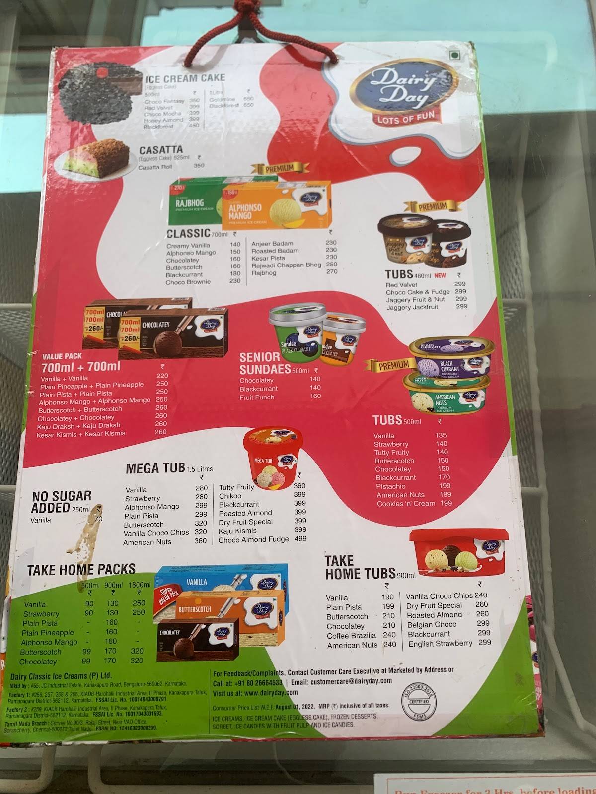 Menu at Area 51 Cafè, Bengaluru
