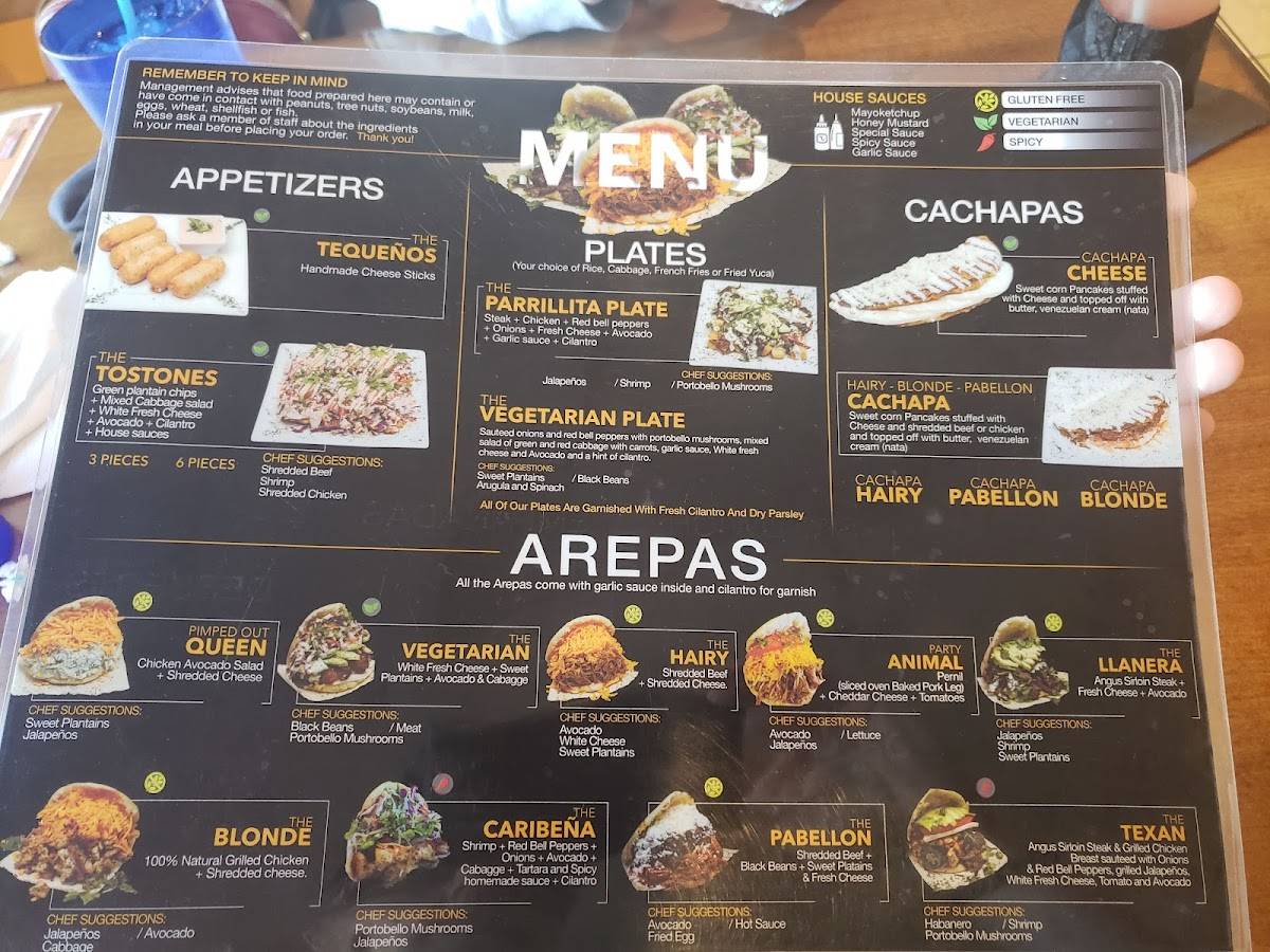 Menu at Arepitas (Harker Heights) restaurant, Harker Heights, 440 E ...