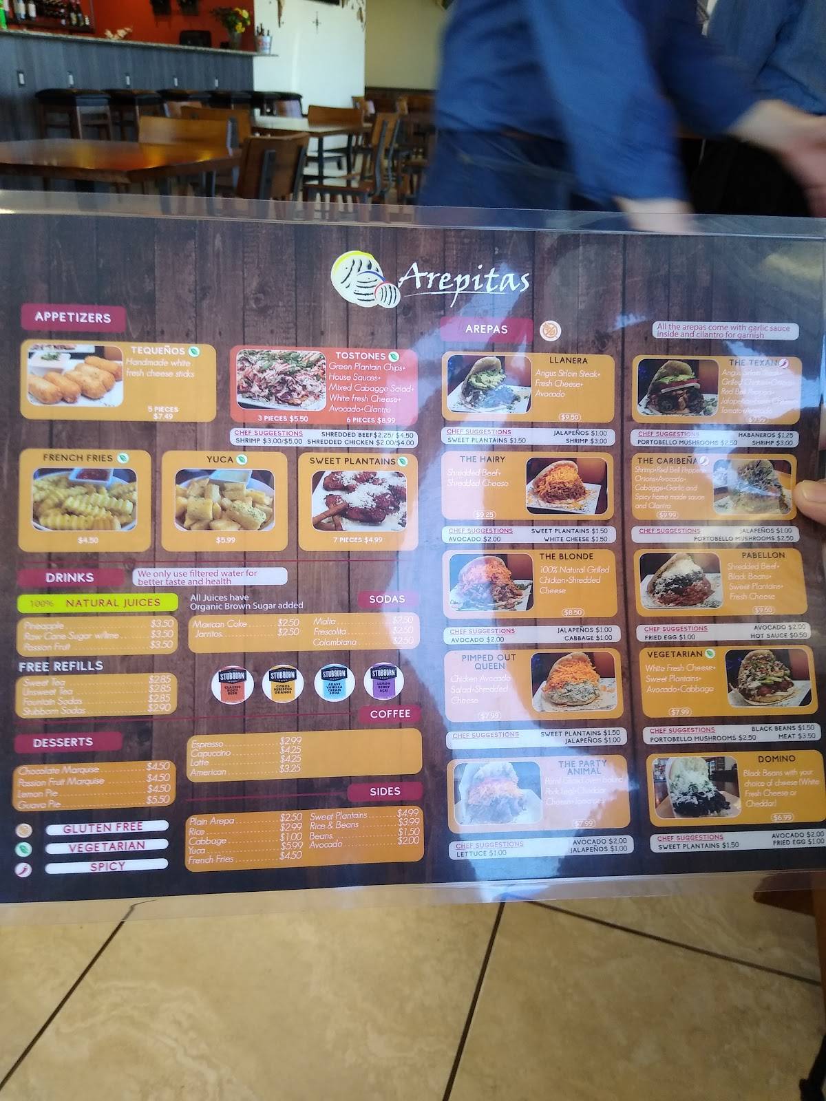 Menu at Arepitas (Harker Heights) restaurant, Harker Heights, 440 E ...