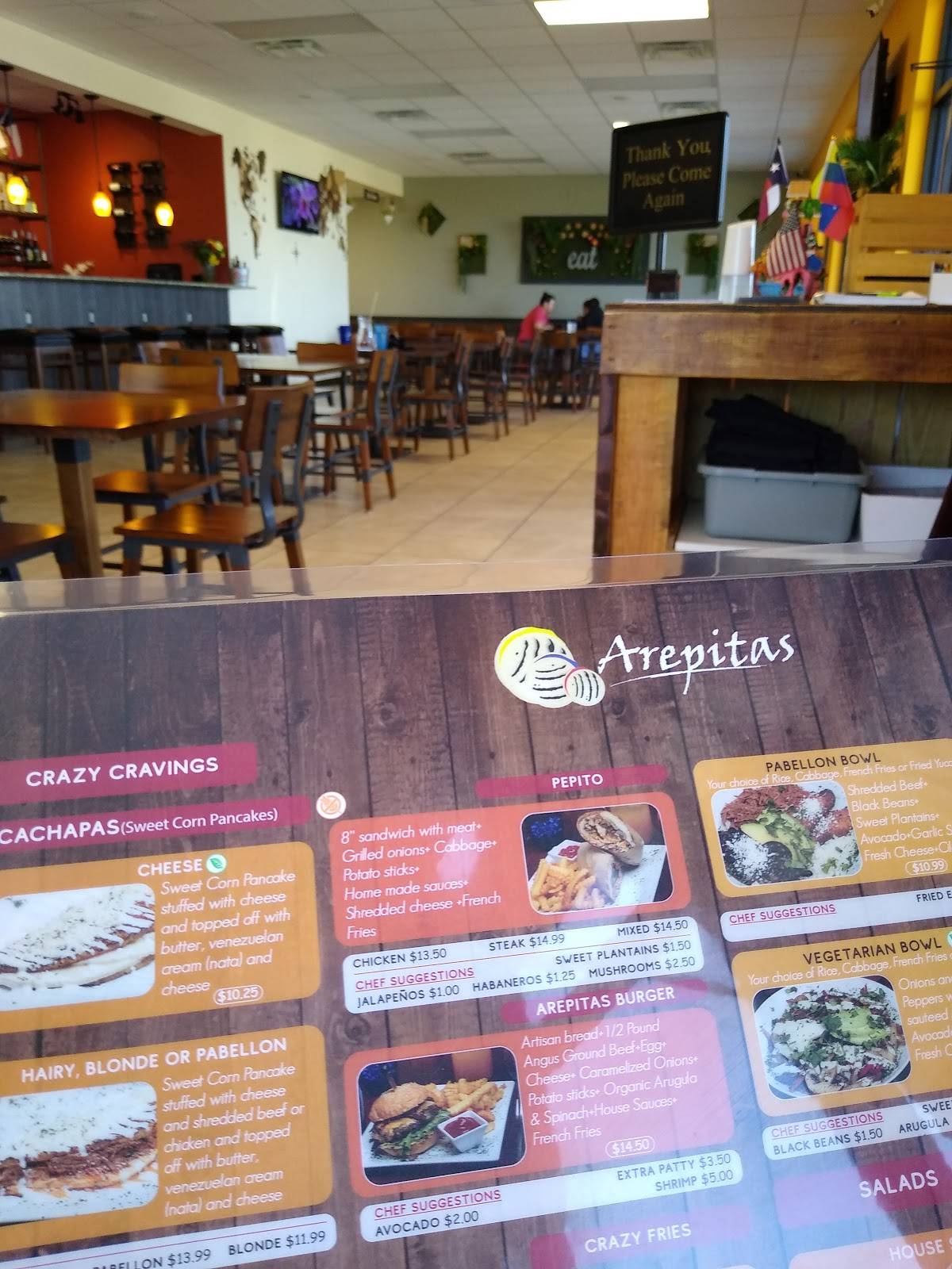 Menu at Arepitas (Harker Heights) restaurant, Harker Heights, 440 E ...