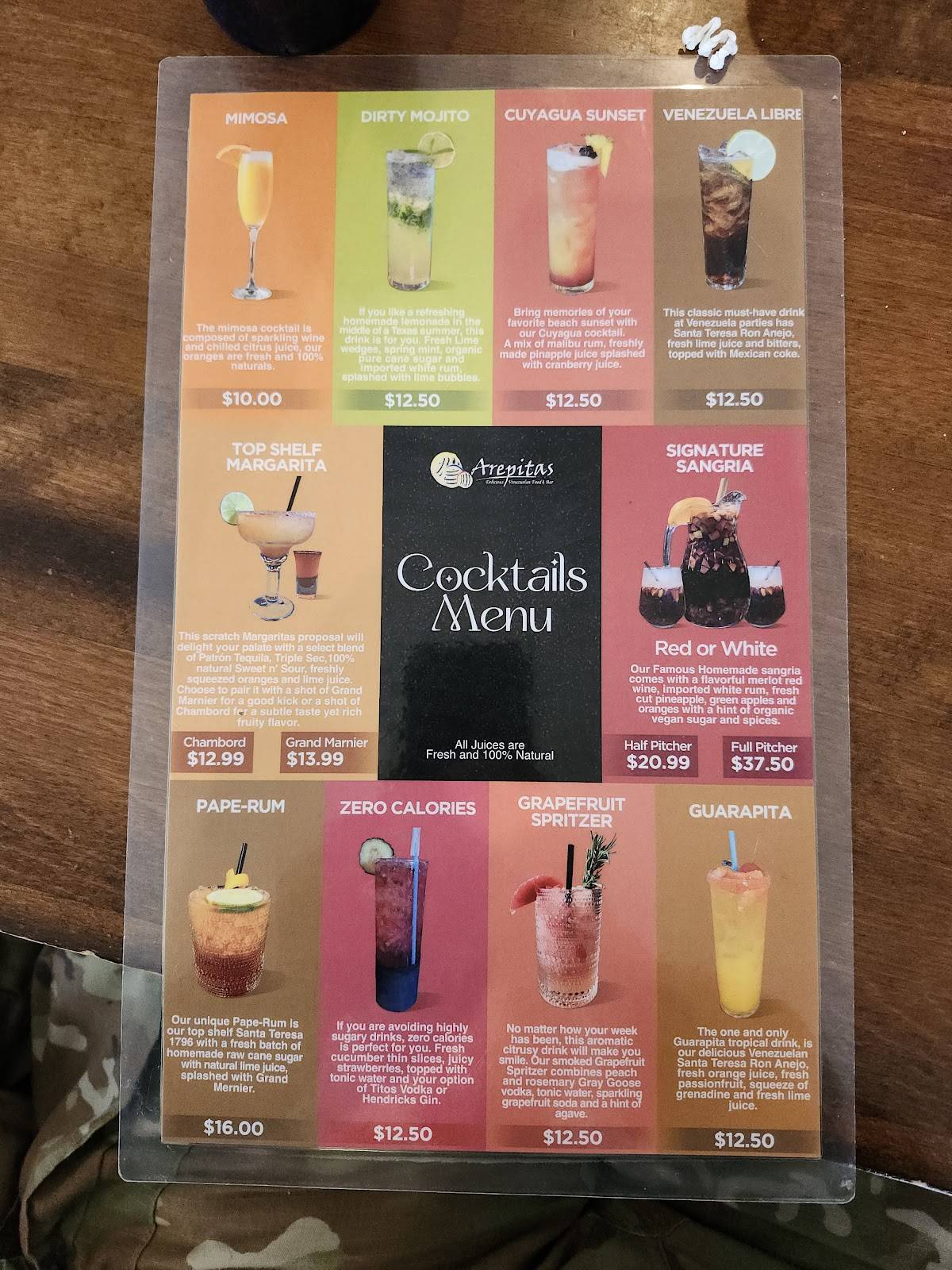 Menu at Arepitas (Harker Heights) restaurant, Harker Heights, 440 E ...