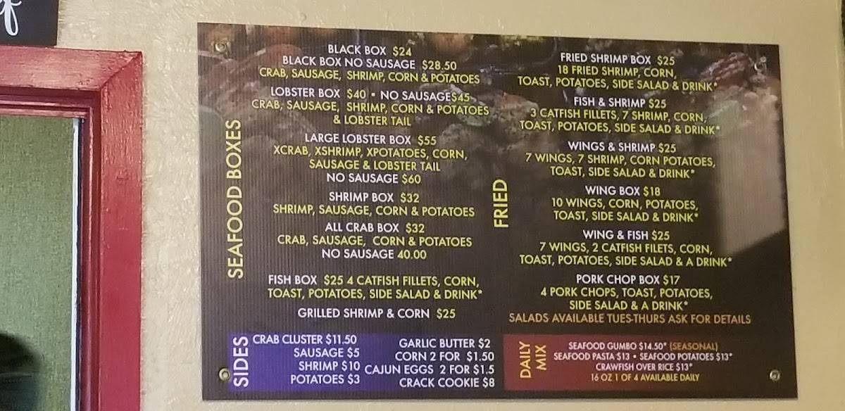 Menu at Aunt Irene Kitchen restaurant, Dallas, S Malcolm X Blvd