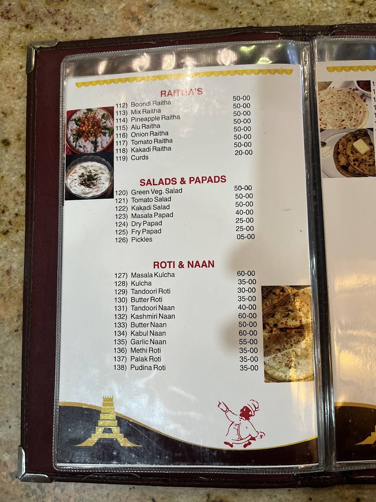 Menu at Ayodhya Restaurant, Hubballi