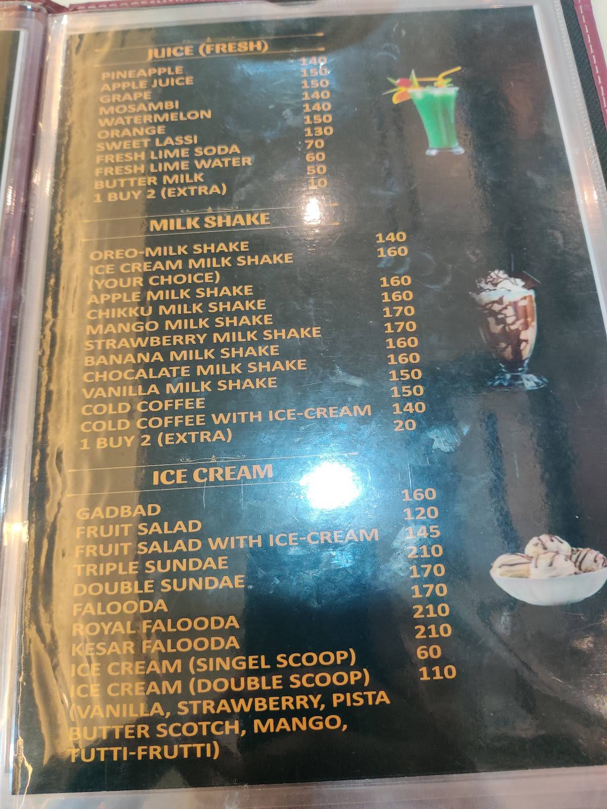 Menu at Udupi Ayodhya food palace, Ayodhya