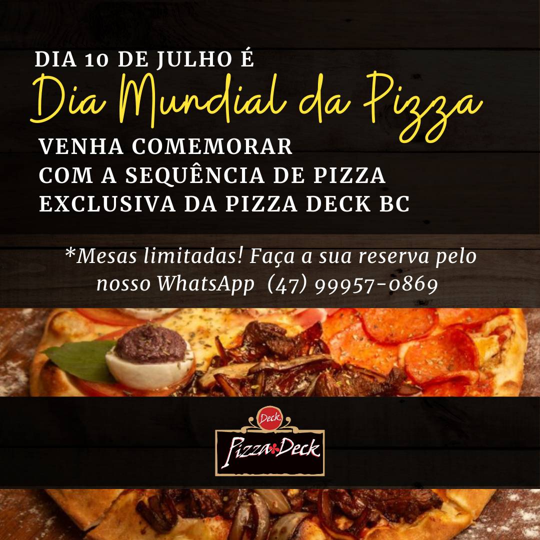 Menu em BC Pizza Deck restaurante, Balneário Camboriú