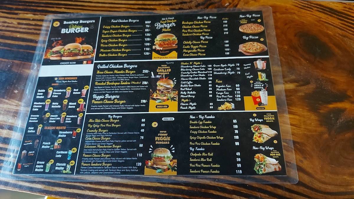 Menu at BOMBAY BURGERS, Mumbai, Gala No -7 Akruli Road