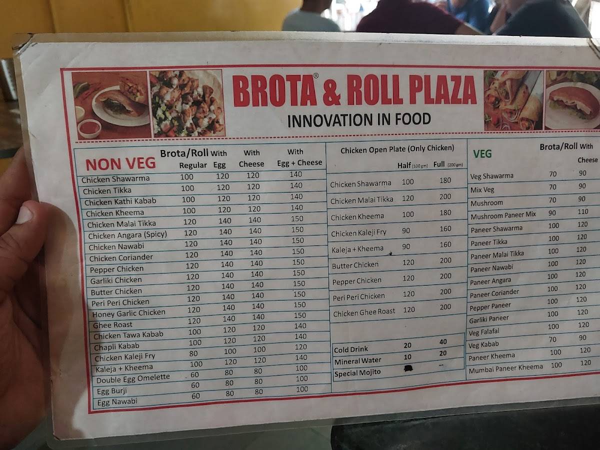 Menu at BROTA (Innovation In Food), Pune