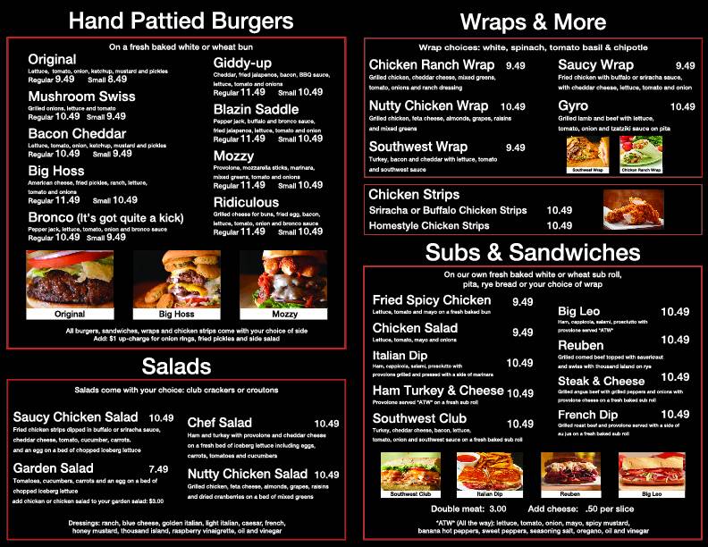 Menu at BW Blacksmith Deli and Grill cafe, Lake City
