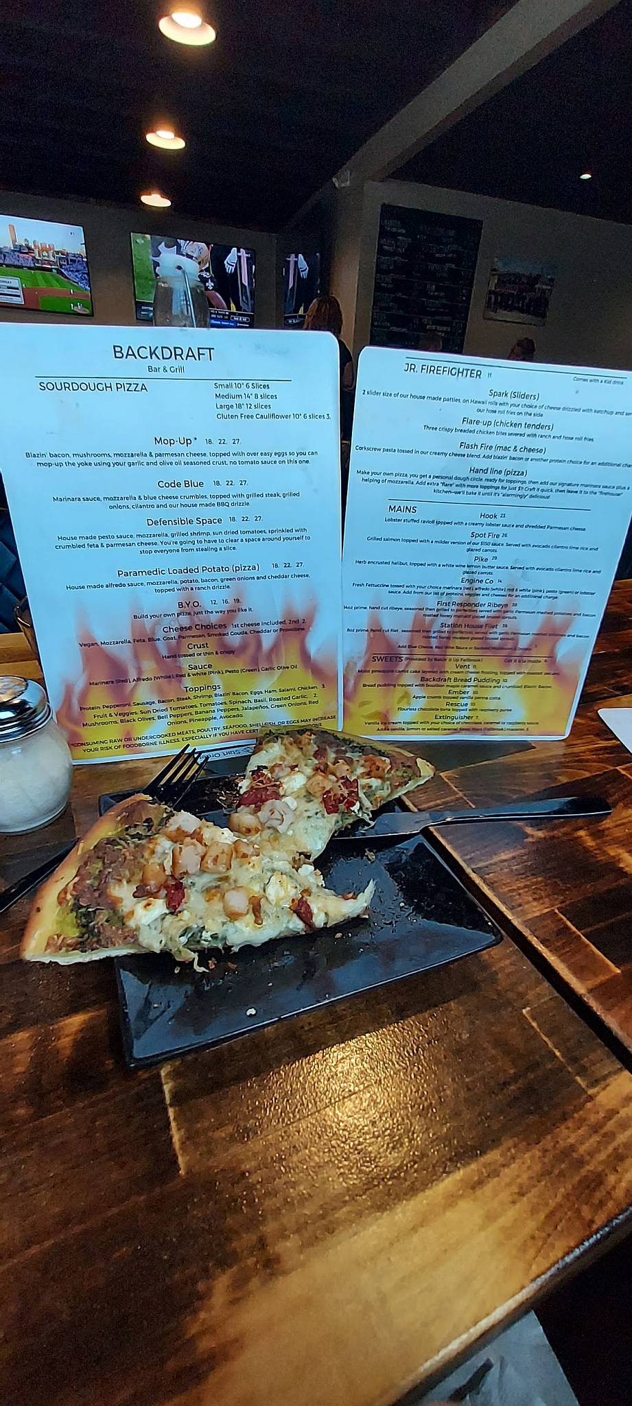 Menu at Backdraft Bar & Grill, Bonsall