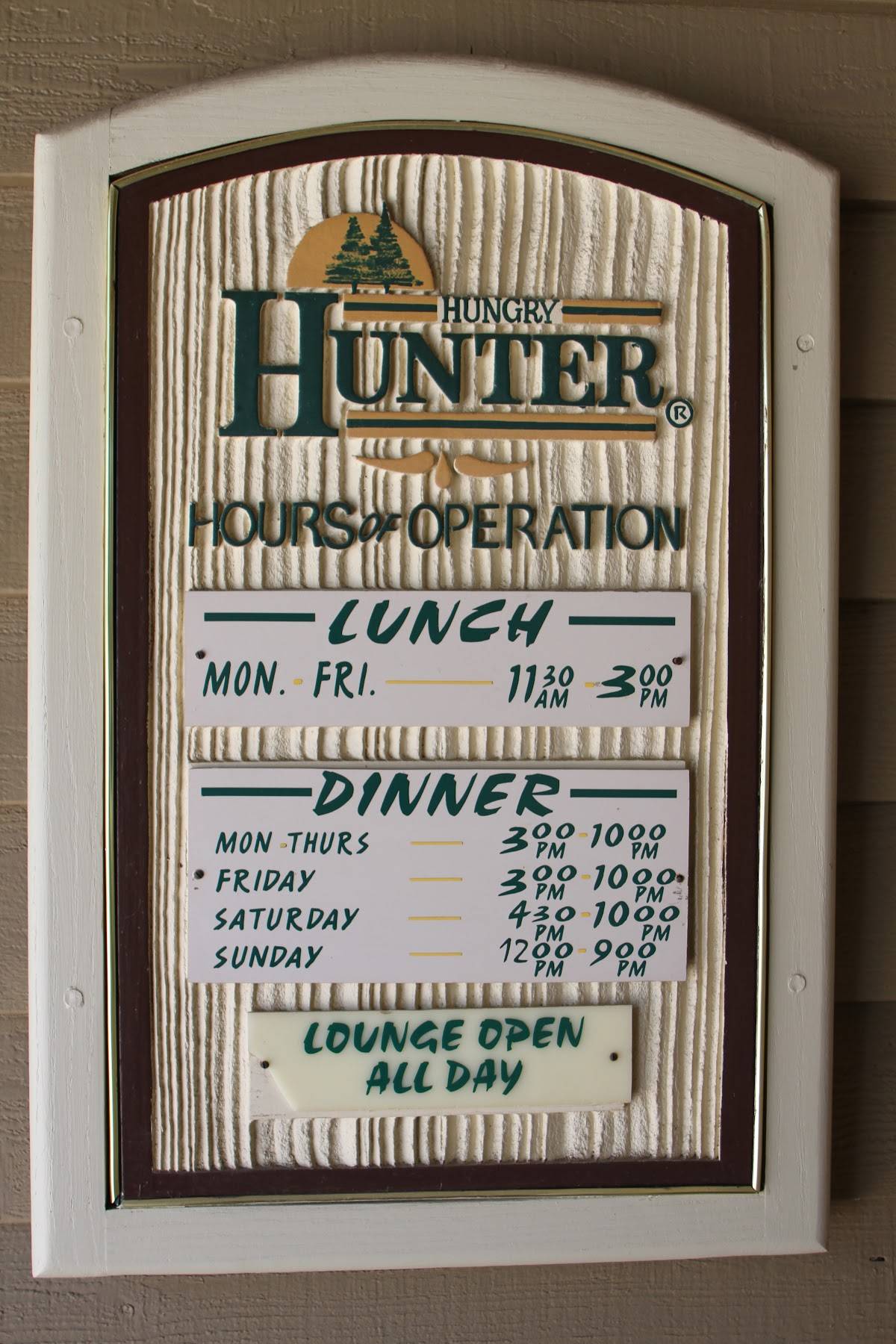 Menu at Hungry Hunter Steakhouse, Bakersfield