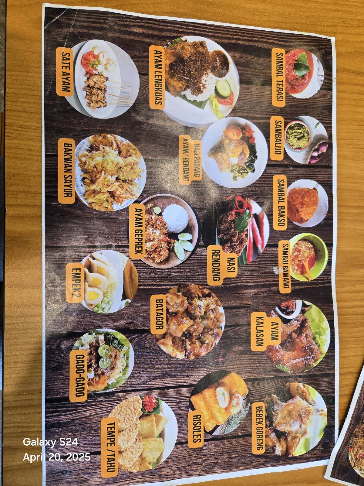 Menu at Bali Street Cafe, Dallas, Inwood Rd Suite 119