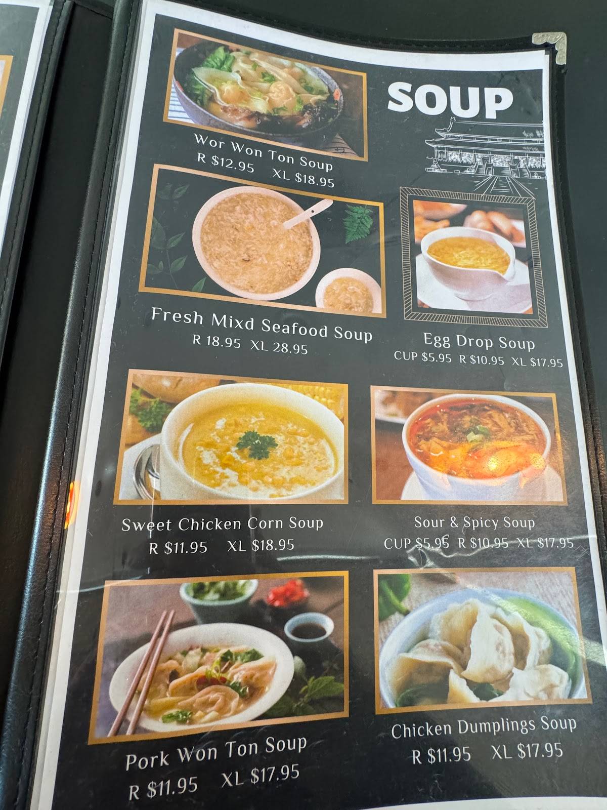 Menu at Bao Su a Chinese Cuisine restaurant, Simi Valley