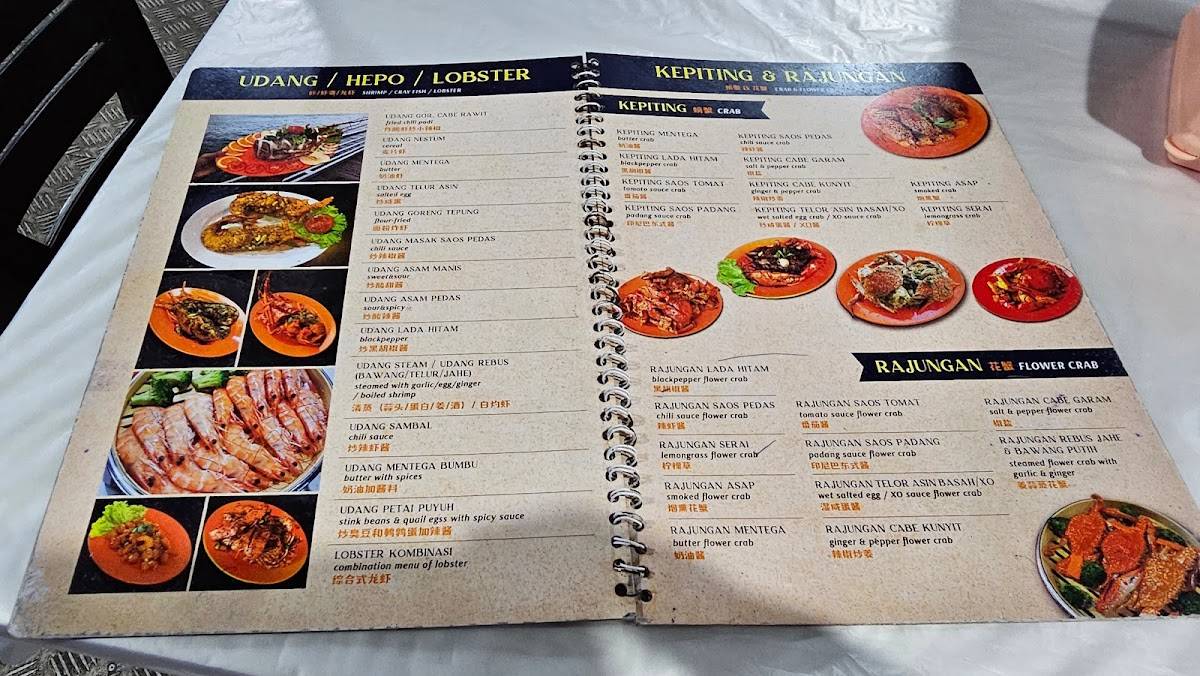Menu at Love Seafood Restaurant, Batam