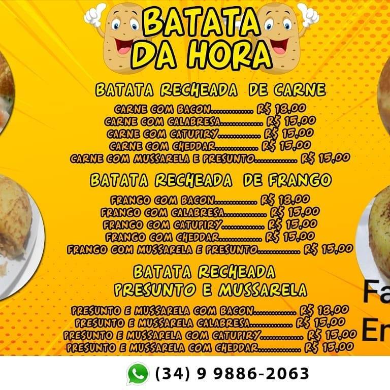 Menu at Batata da Hora pub & bar, Uberlândia