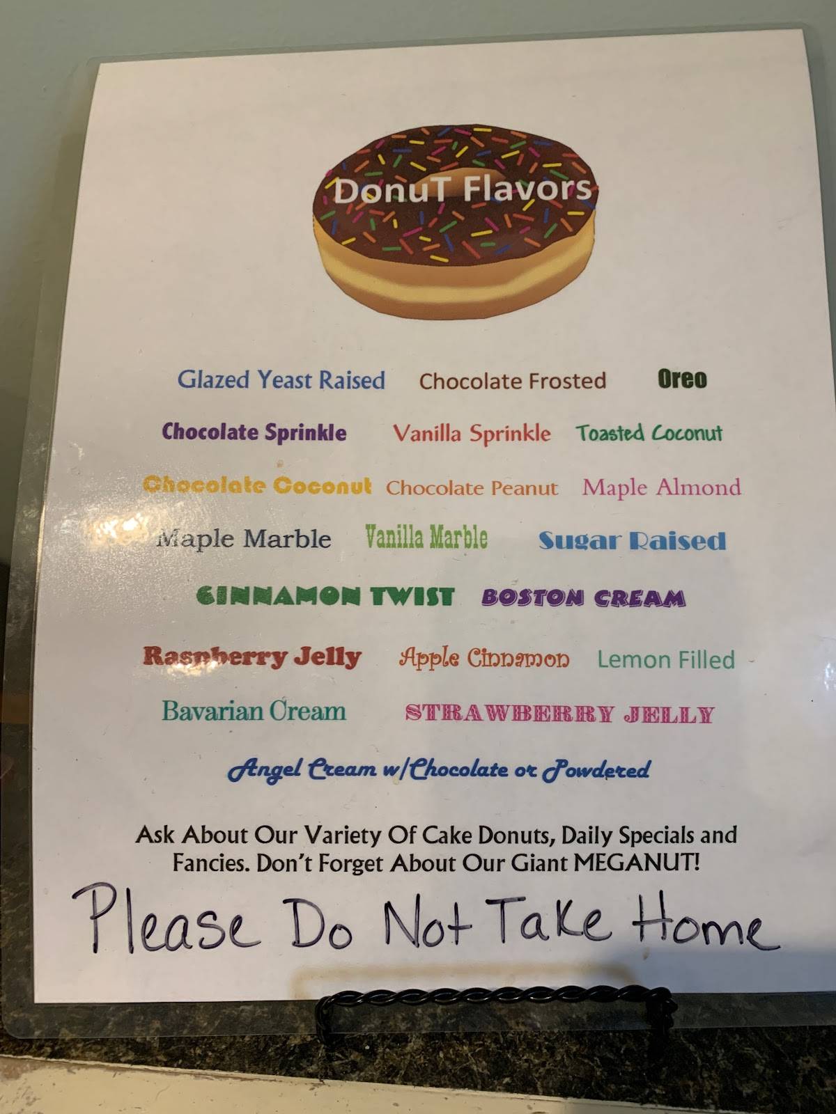 Menu at Bay Country Bakery, Cambridge, Ocean Gateway