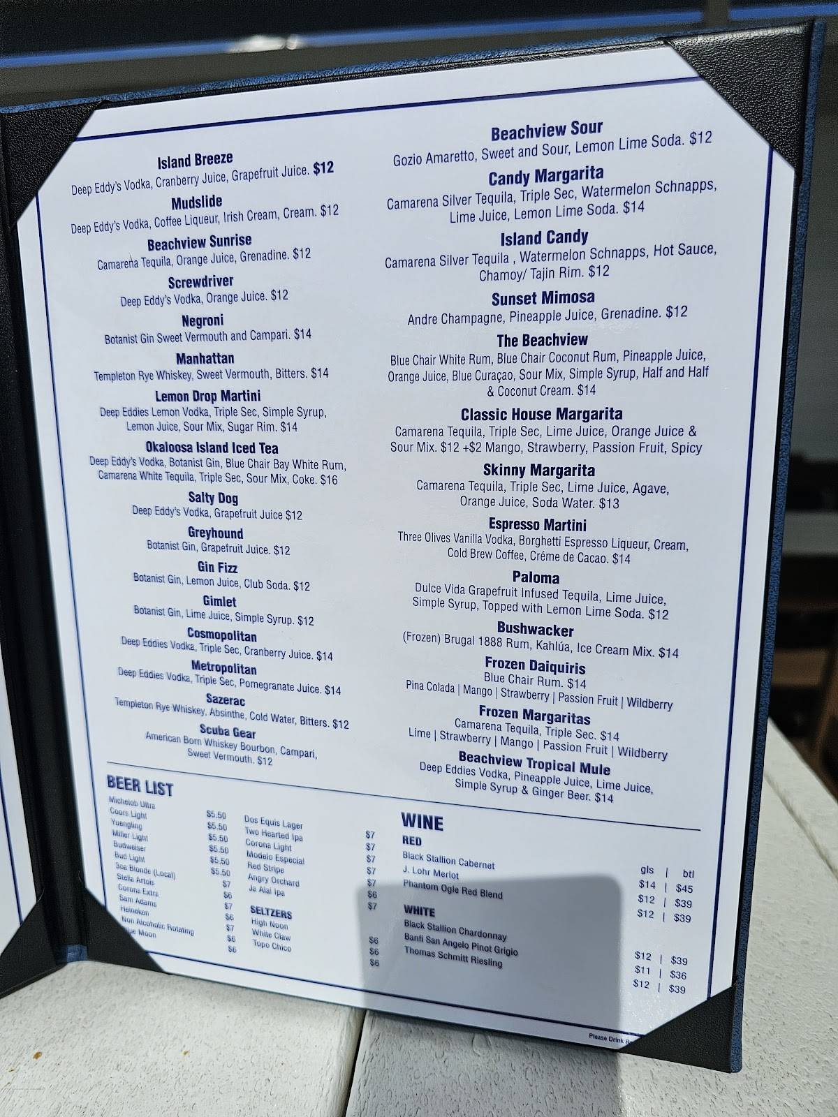 Menu at Beachview Breakfast & Grill restaurant, Fort Walton Beach
