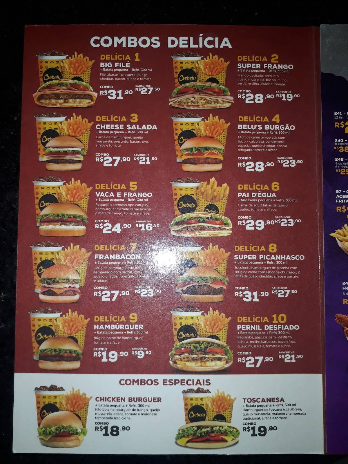 Menu em Bebelu Sanduíches restaurante, Fortaleza, Avenida Beira Mar