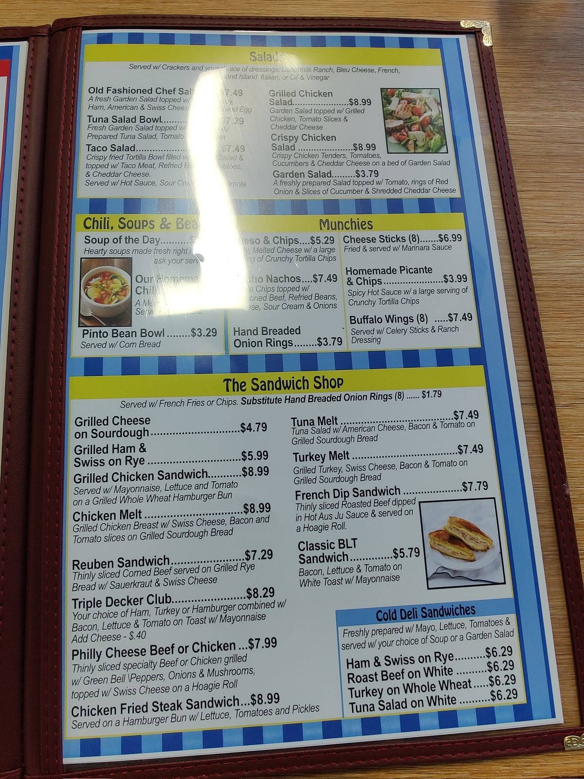 Menu at Benbrook Cafe, Fort Worth