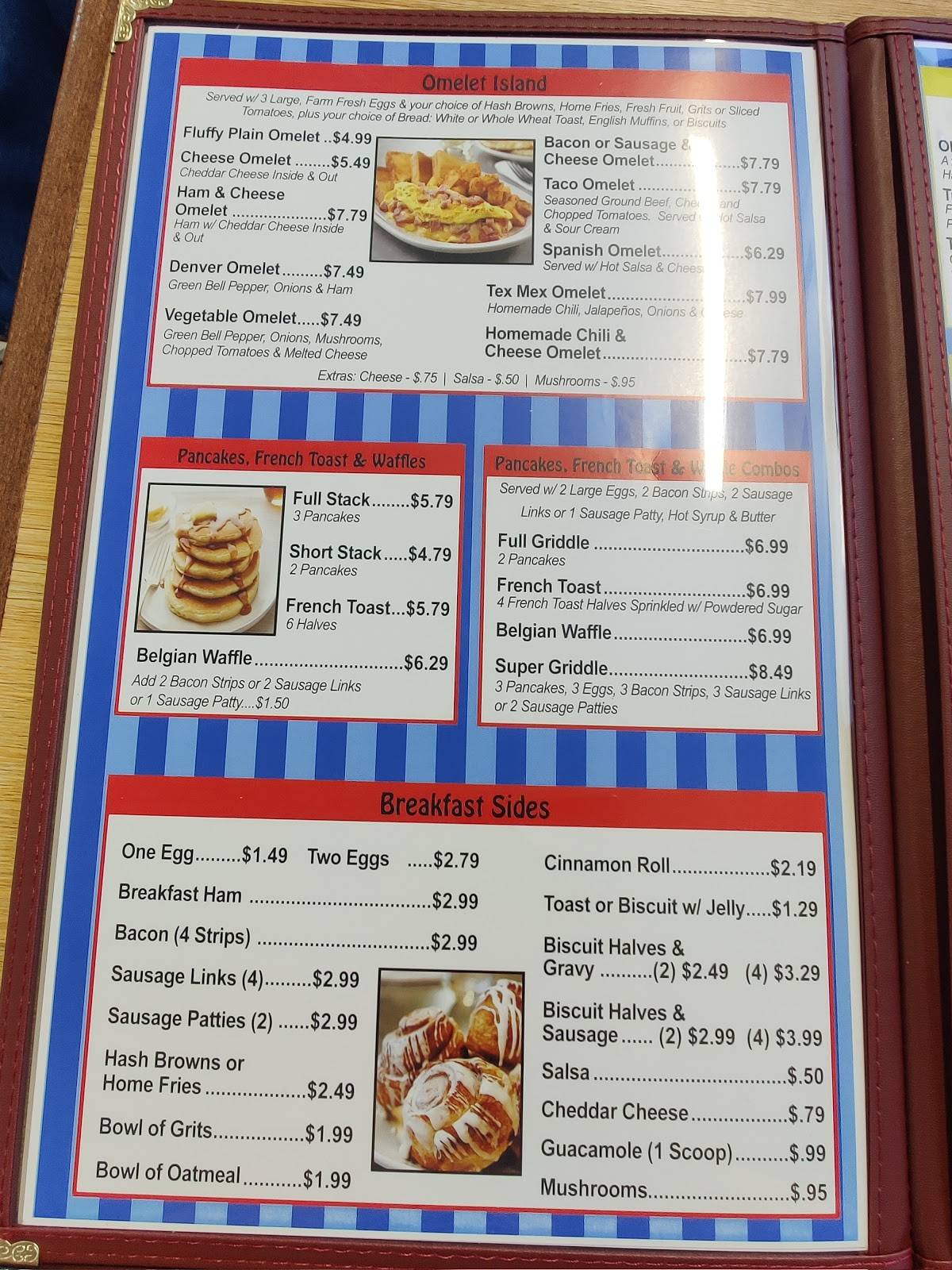 Menu at Benbrook Cafe, Fort Worth