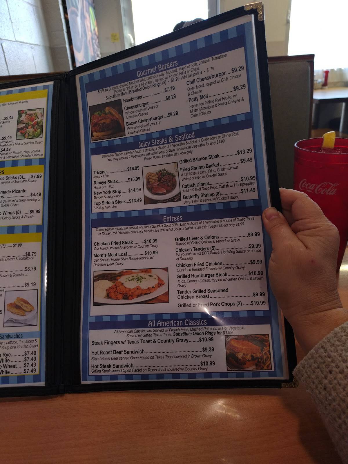 Menu at Benbrook Cafe, Fort Worth