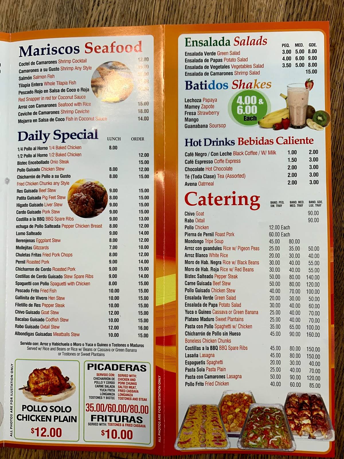 Menu at Benito Restaurant / Hollywood Chicken International, Port Chester