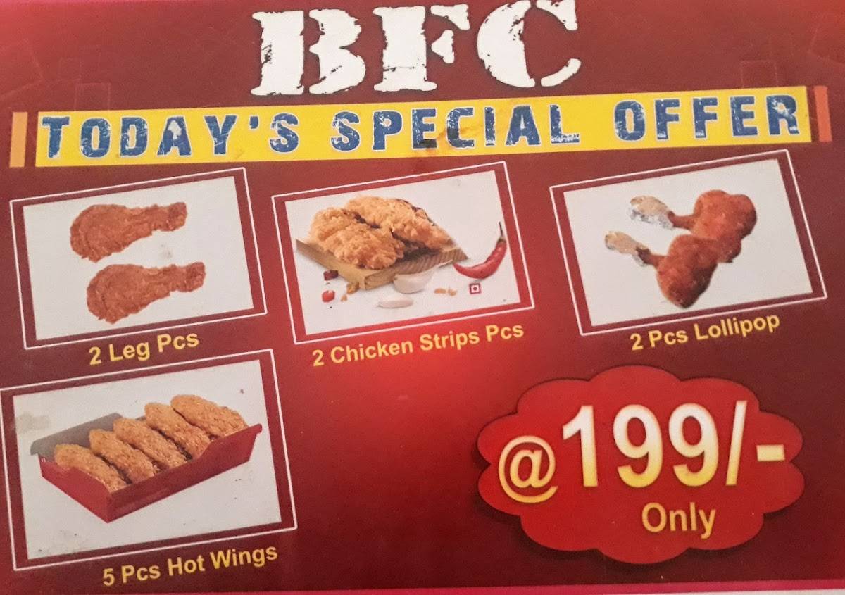 Menu at Bfc, Bhimavaram