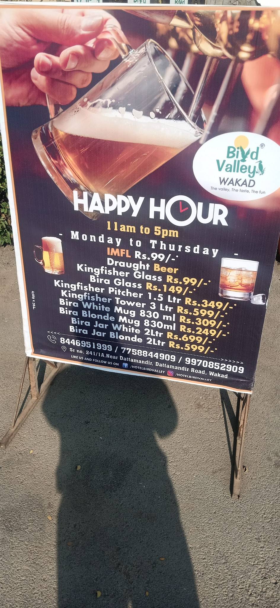 Menu at Bird Valley Wakad Restaurant and Bar, Pune, Sr no. 241/1A