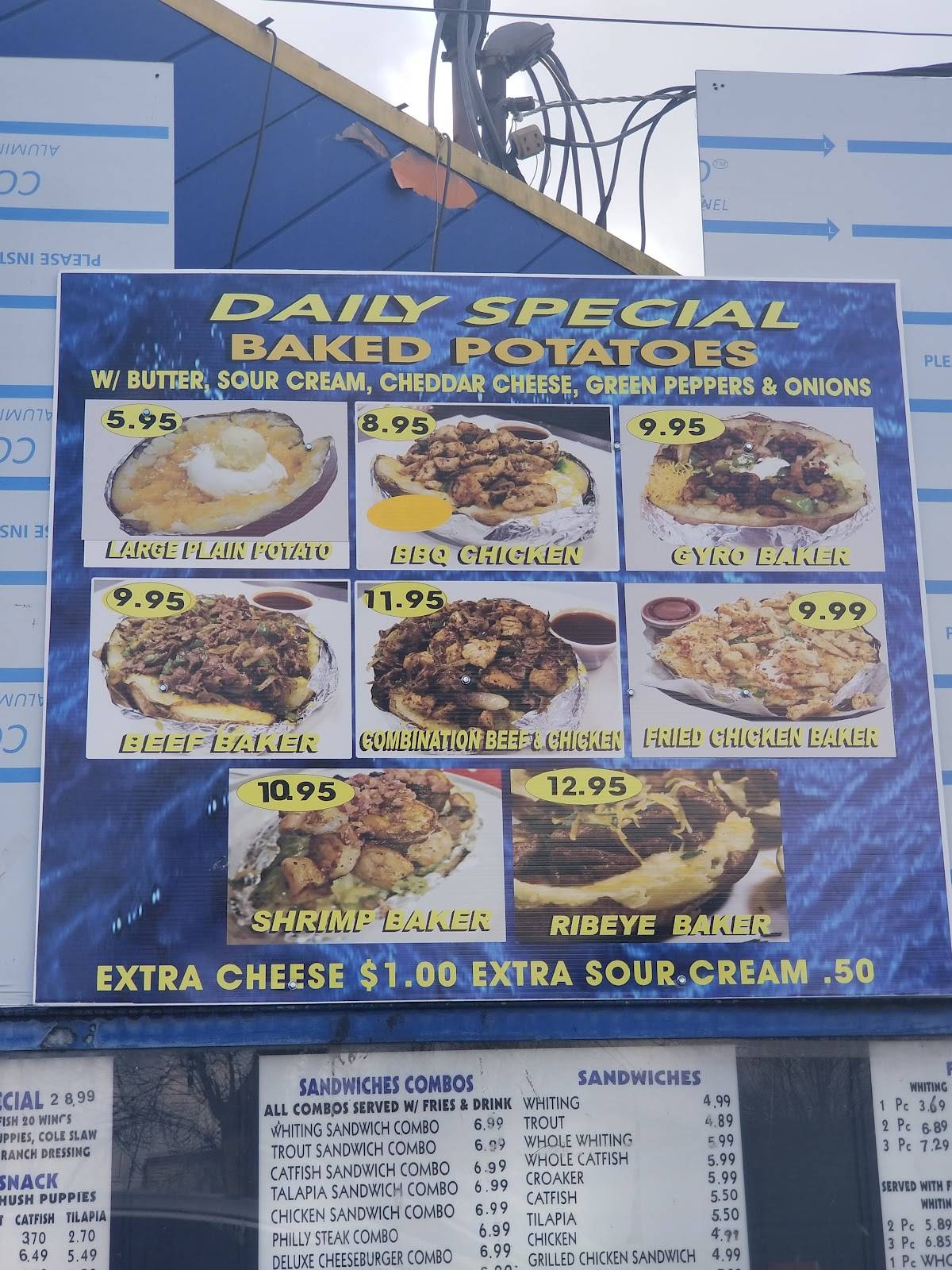 Menu at Boston Fish Supreme restaurant, Birmingham, Bessemer Rd