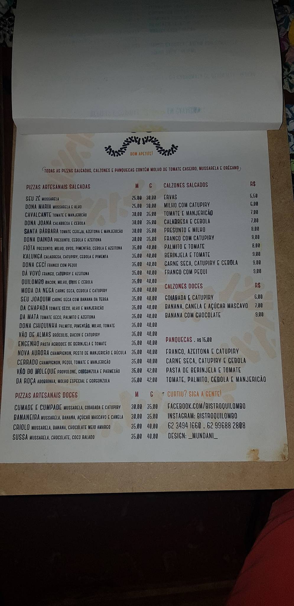 Menu em Pastelaria Arco-íris restaurante, Juiz de Fora