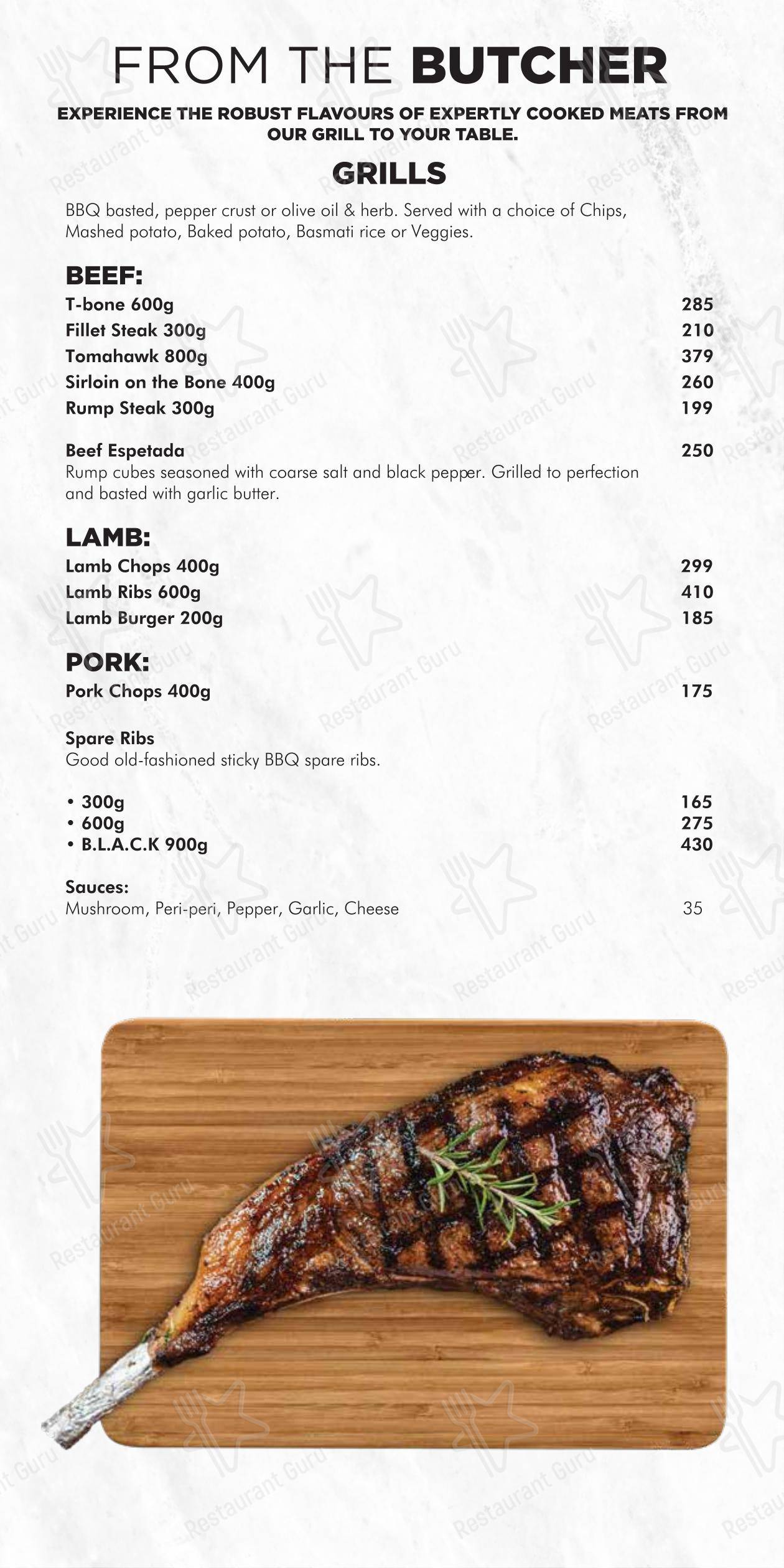 Menu at Black Lounge - Bistro & Cocktail Lounge pub & bar, Durban, 7 ...