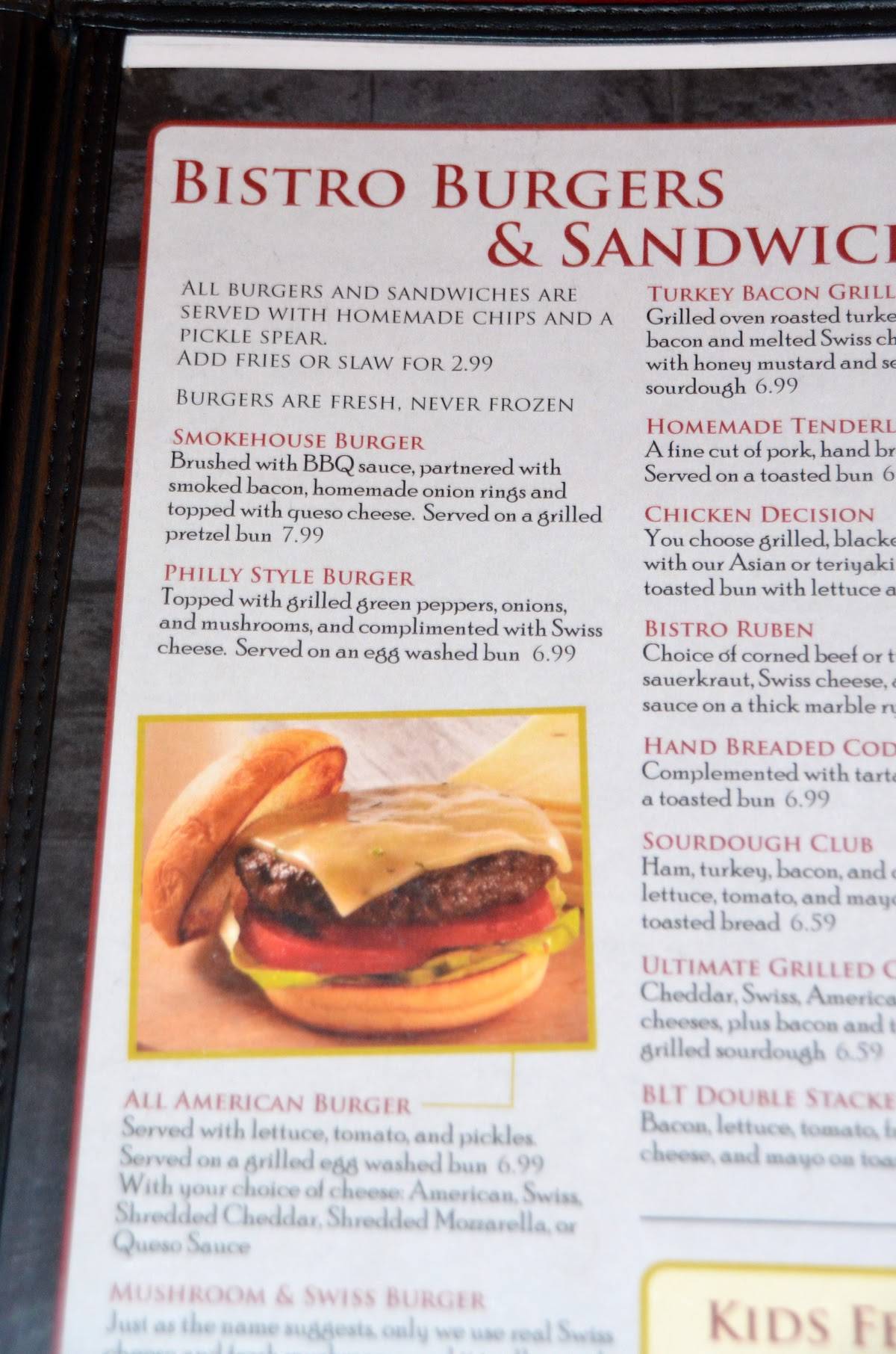 Menu at Black Swamp Bistro restaurant, Van Wert, 222 E Ct St