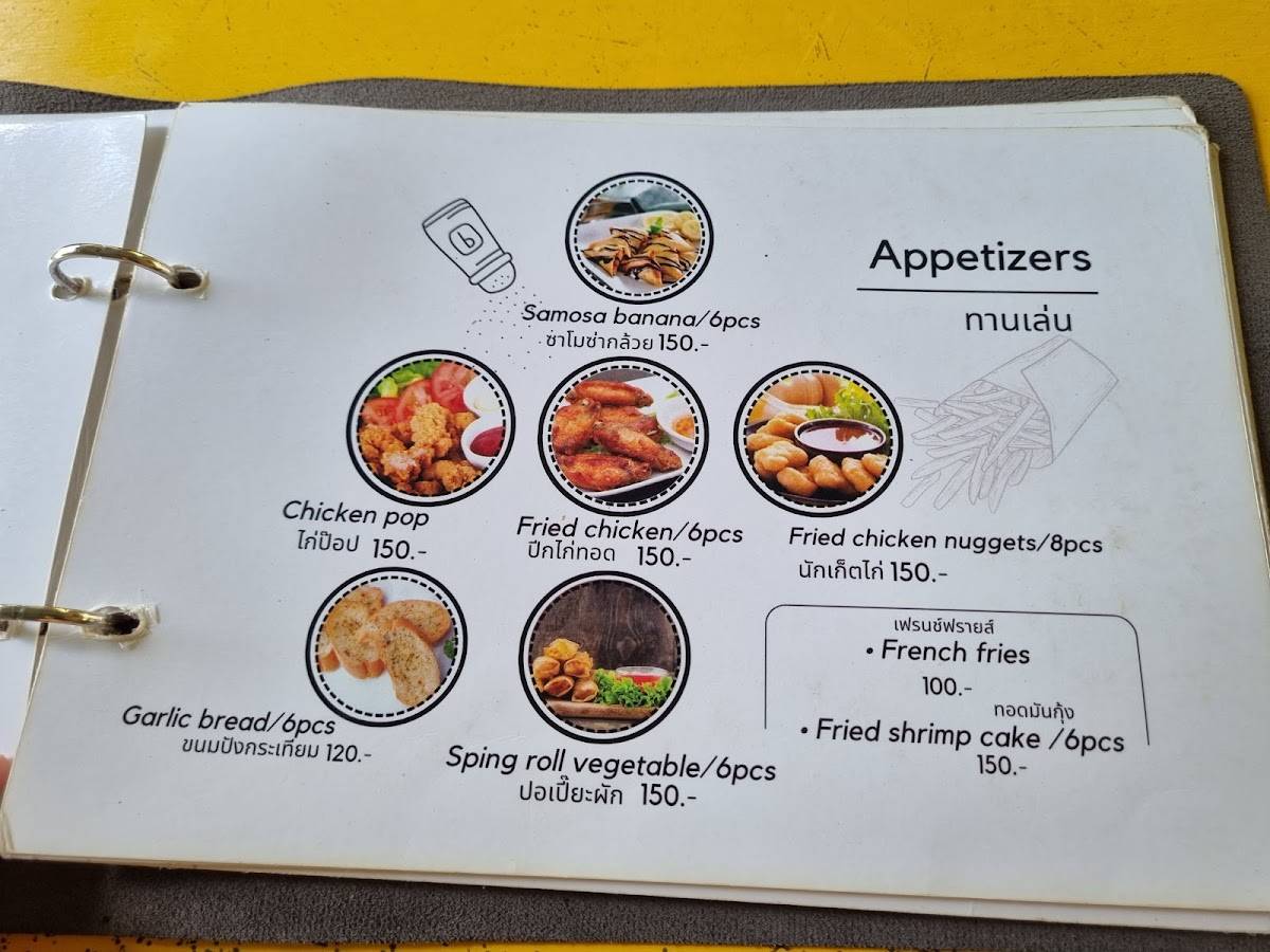 Menu at Black bananas kohkood restaurant, Ko Kut