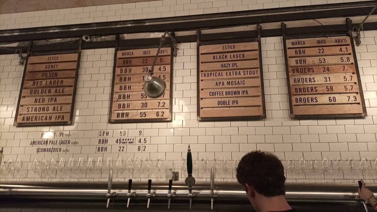Carta del pub y bar Blend Brew House, Quilmes