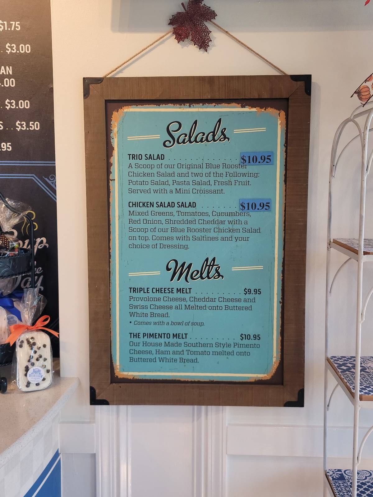 Menu at Blue Rooster Bake Shop & Eatery cafe, Lawrenceville