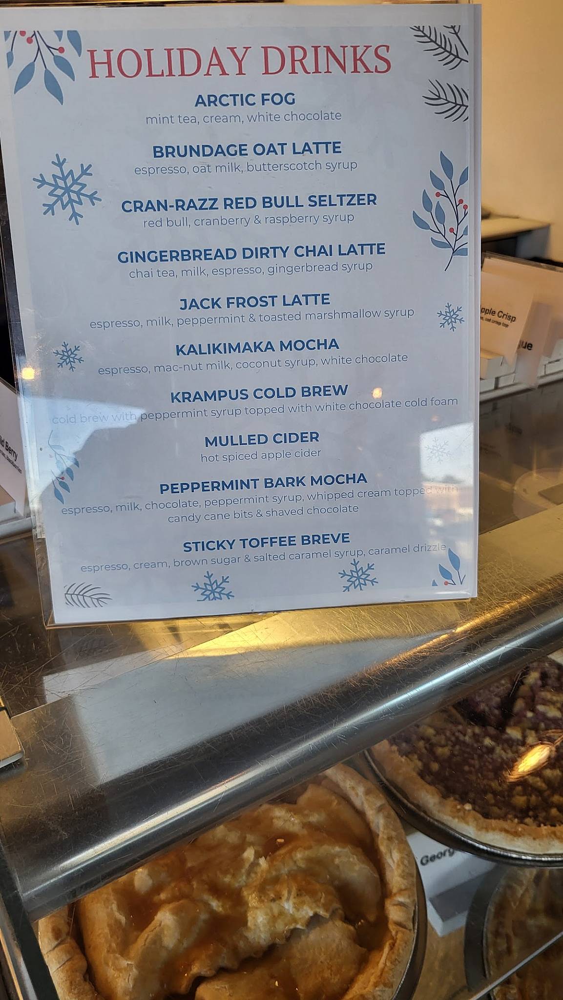 Menu at Boise Pie Co. and Eatery desserts, Boise