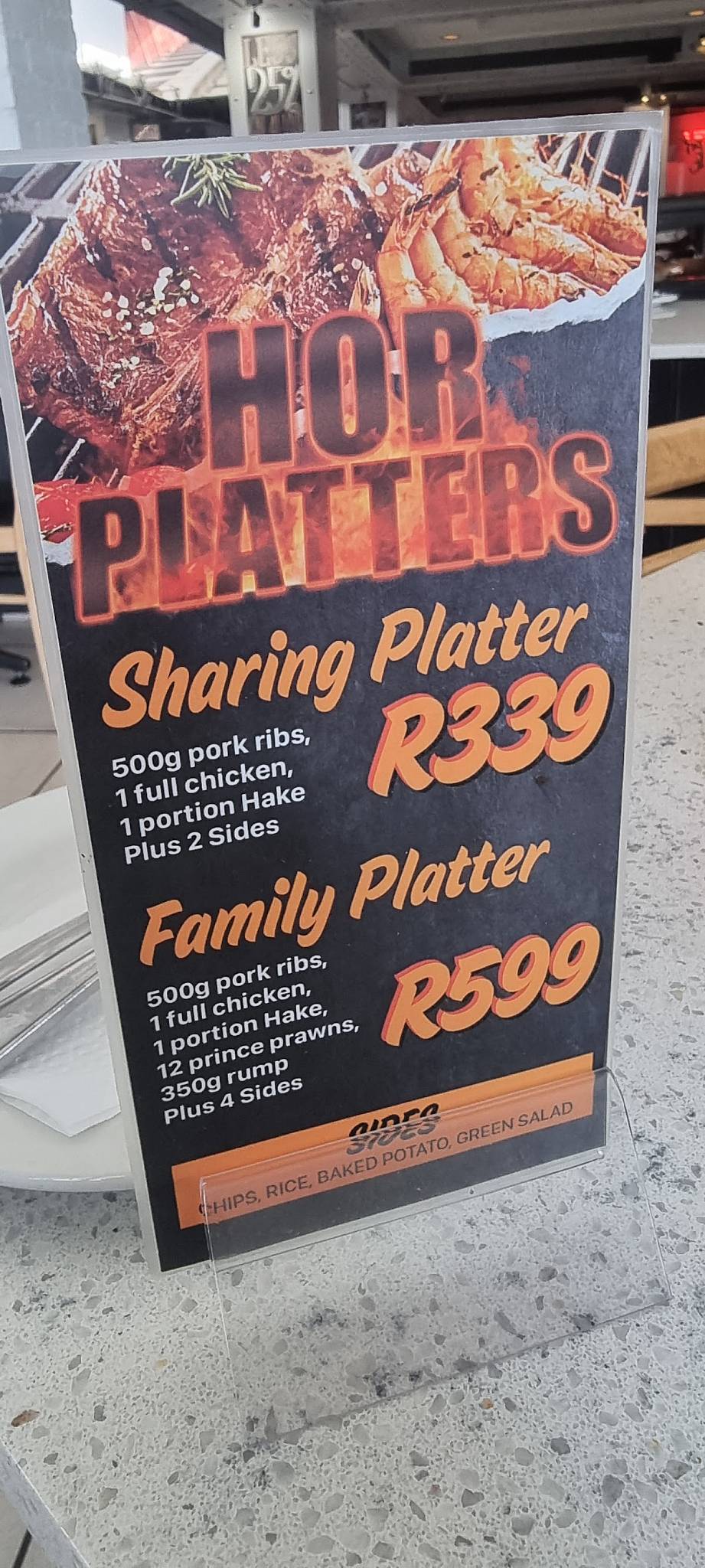 Menu at The House Of Ribs Boksburg restaurant, Boksburg, The Towers Centre