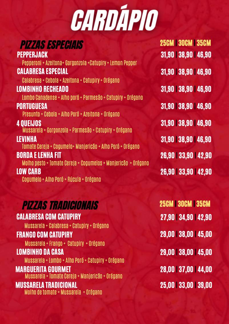 Carta del restaurante Borda e Lenha - Osasco, Osasco