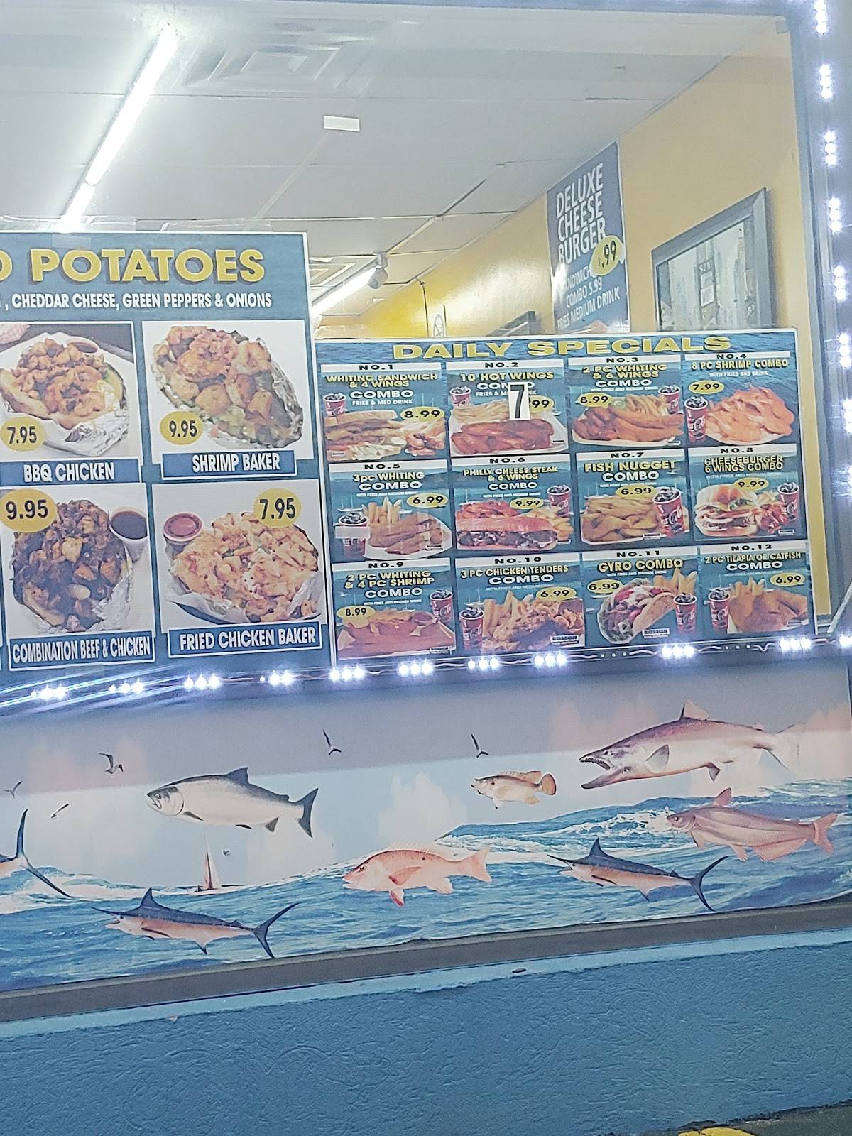Menu at Boston Fish Supreme restaurant, Birmingham, Bessemer Rd